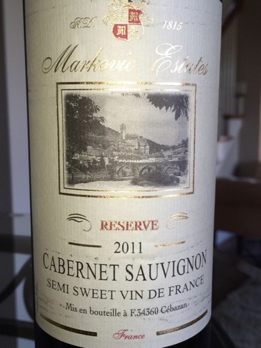 2011 Markovic Reserve Cabernet Sauvignon Semi Sweet | Vivino US