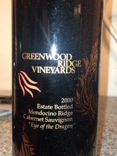 2021 Greenwood Ridge Vineyards Eye of the Dragon Cabernet Sauvignon ...
