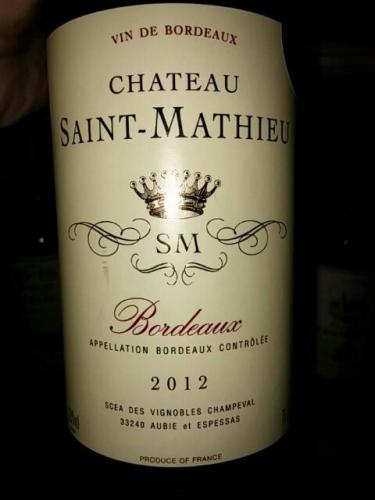 Château Saint Mathieu Bordeaux | Vivino Australia