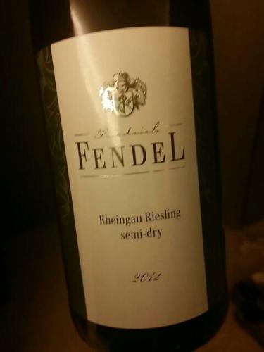 Friedrich Fendel Riesling Semi-Dry | Vivino US
