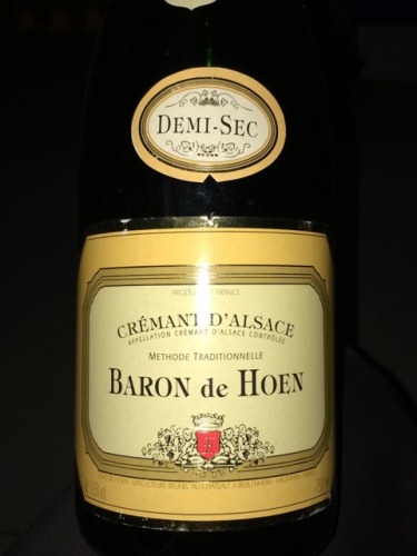 Cave de Beblenheim Baron de Hoen Crémant d'Alsace Demi-Sec | Vivino US