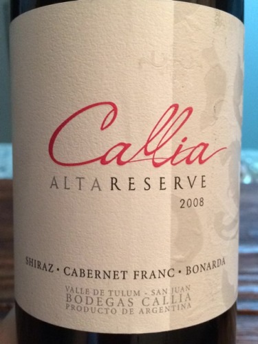 Callia Alta Shiraz - Cabernet Franc - Bonarda Reserva | Vivino US