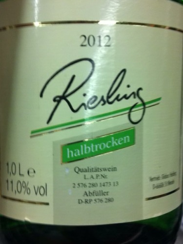 Abfuller Riesling Halbtrocken | Vivino US