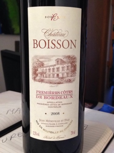 Château Boisson Premières Côtes de Bordeaux | Vivino US