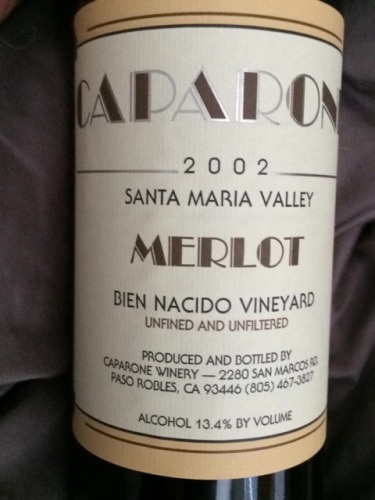 Caparone Bien Nacido Vineyard Merlot | Vivino US
