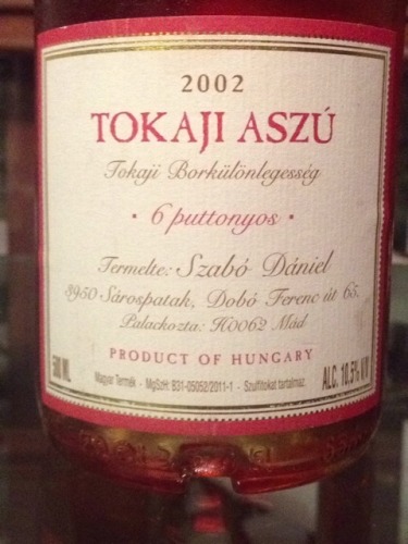 Szabo Daniel Tokaji Aszú 6 Puttonyos | Vivino Hong Kong