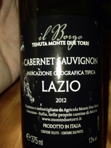 2015 Monte Due Torri Il Borgo Cabernet Sauvignon | Vivino