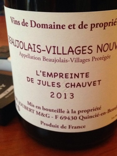 Domaine Marcel Joubert L'Empreinte de Jules Chauvet Beaujolais Villages ...