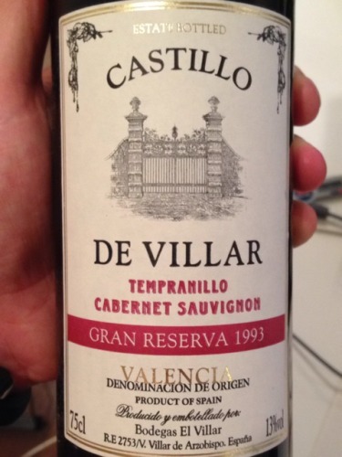 El Villar Castillo de Villar Gran Reserva Tempranillo - Cabernet ...