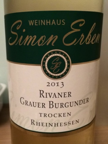 Simon Erben Rivaner - Grauer Burgunder Trocken | Vivino Brasil