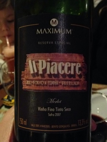 Il Piacere Maximum Reserva Especial Vinho Fino Tinto Seco Cabernet ...