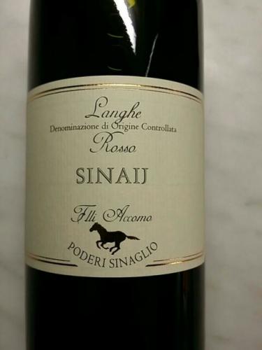 Poderi Sinaglio Sinaij Rosso | Vivino US