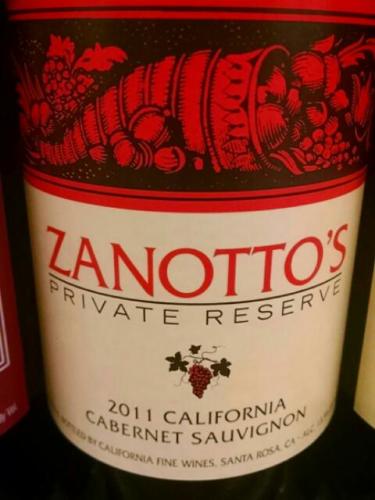 Zanottos Private Reserve California Cabernet Sauvignon | Vivino US