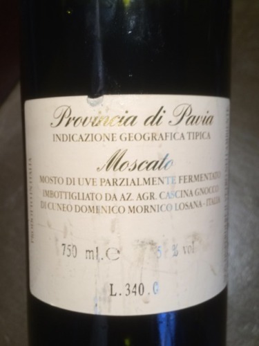 Cascina Gnocco Provincia Di Pavia Moscato | Vivino US