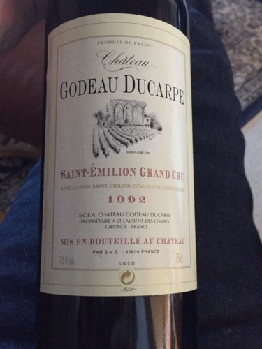 1992 Château Godeau Saint-Émilion Grand Cru | Vivino US