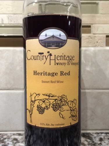 Country Heritage Winery & Vineyard Heritage Red Sweet | Vivino US