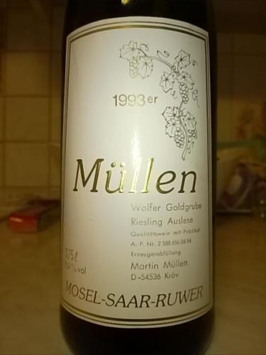 Martin Müllen Wolfer Goldgrube Riesling Auslese | Vivino Australia