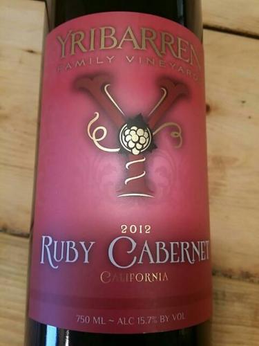 Yribarren Family Vineyards Ruby Cabernet | Vivino US