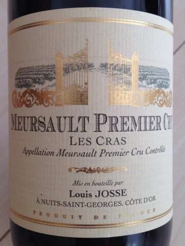 Louis Josse Meursault Premier Cru 'Les Cras' | Vivino