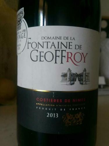 Domaine de la Fontaine de Geoffroy Costières De Nimes | Vivino US