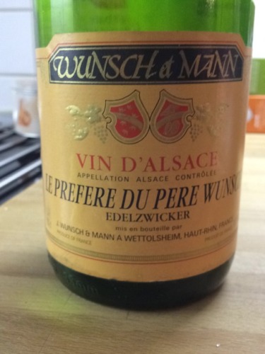 Wunsch et Mann Le Prefere du Pere Wunsch Edelzwicker | Vivino US
