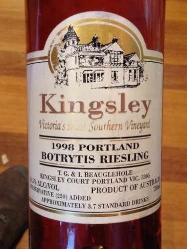 Kingsley Victoria Most Southern Portland Botrytis Riesling | Vivino
