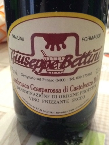 Giuseppa Bettini Lambrusco Grasparossa di Castelvetro Vino Frizzante ...