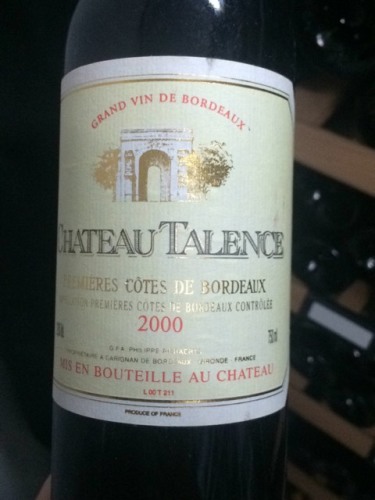Château Talence Premières Côtes de Bordeaux | Vivino US