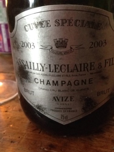 2003 Assailly-Leclaire & Fils Cuvée Spéciale Blanc de Blancs Brut ...