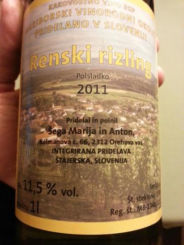 Šega Marija Renski Rizling | Vivino US