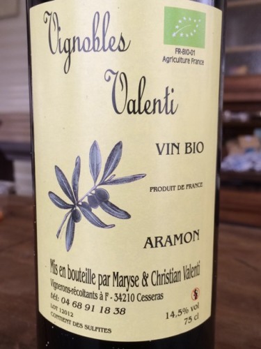 Maryse & Christian Valenti Vin Bio Aramon | Vivino US