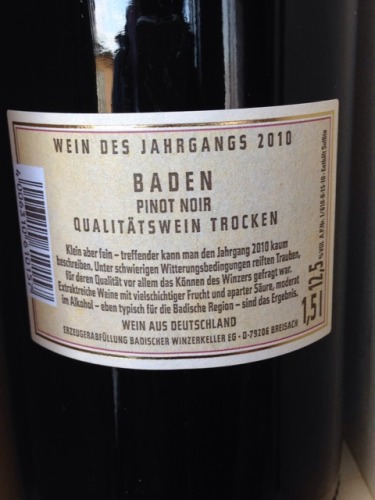 Badischer Winzerkeller Wein des Jahrgangs Pinot Noir Trocken | Vivino ...