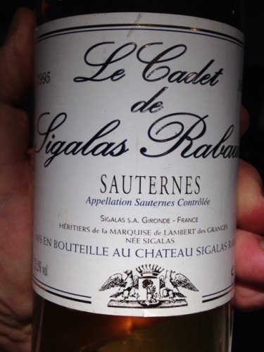 Château Sigalas Rabaud Le Cadet Sigalas Sauternes | Vivino English