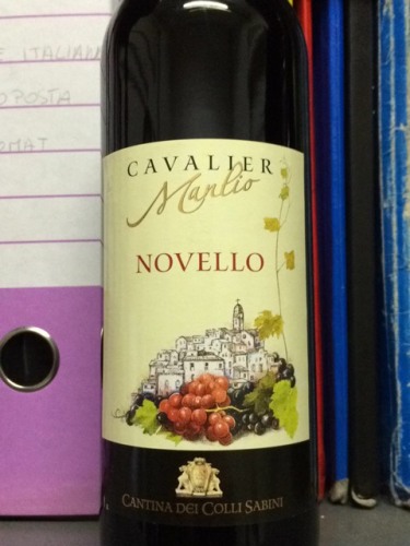 2018 Colli Sabini Cavalier Manlio Novello | Vivino US
