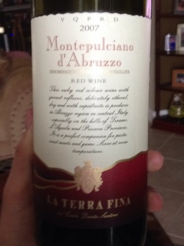Conte Dante Santoni La Terra Fina Montepulciano d'Abruzzo | Vivino English