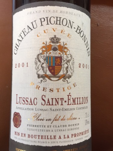 Château Bonnin Pichon Cuvée Prestige Lussac-Saint-Émilion | Vivino France