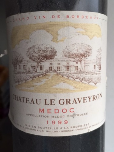 1999 Uni Medoc Chateau Le Graveyron Médoc | Vivino US