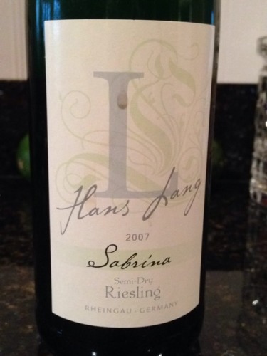 Hans Lang Sabrina Riesling Semi Dry | Vivino US