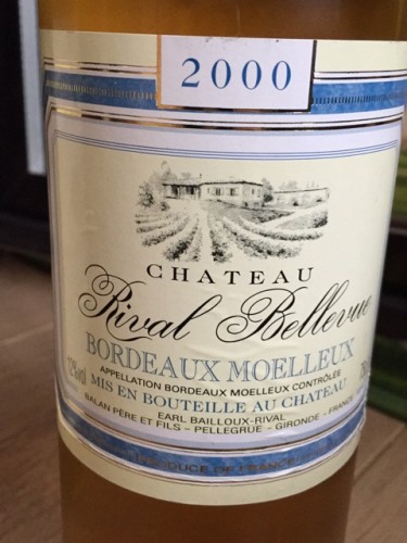 Château Bailloux-Rival Château Rival Bellevue Bordeaux Moelleux ...