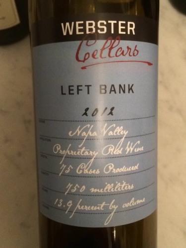 Webster Cellars Left Bank Proprietary Red | Vivino US