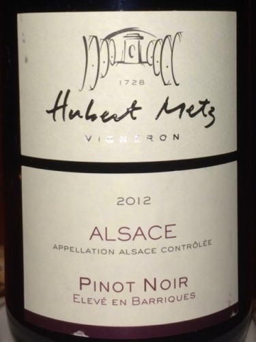 Hubert Metz Pinot Noir | Vivino 日本語
