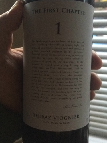 The First Chapter 1 Western Cape Shiraz Viognier | Vivino US