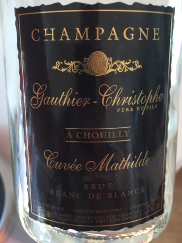 Gauthier-Christophe Cuvee Mathilde Blanc de Blancs Brut Champagne Grand ...