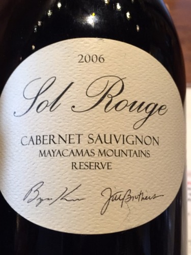 Sol Rouge Mayacamas Mountains Reserve Cabernet Sauvignon | Vivino ...