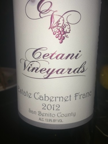 Cetani Estate Cabernet Franc | Vivino US
