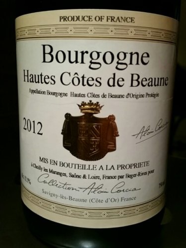 Collection Alain Corcia Bourgogne Hautes Côtes de Beaune | Vivino US