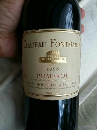 1995 Château Taillefer Château Fontmarty Pomerol | Vivino US