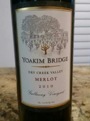 Yoakim Bridge Gallaway Vineyard Merlot | Vivino US