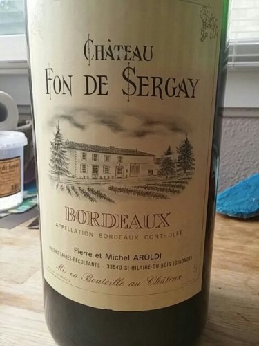 Fon de Sergay Bordeaux | Vivino US