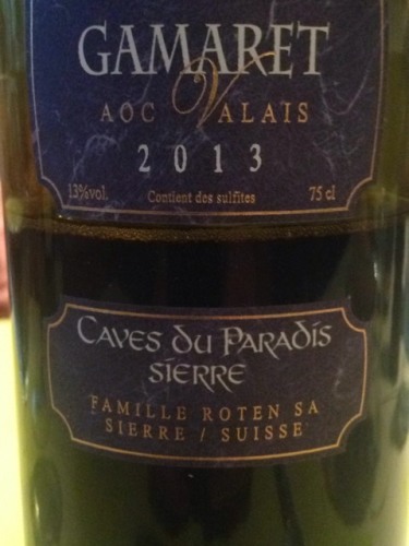 Caves du Paradis Sierre Gamaret | Vivino